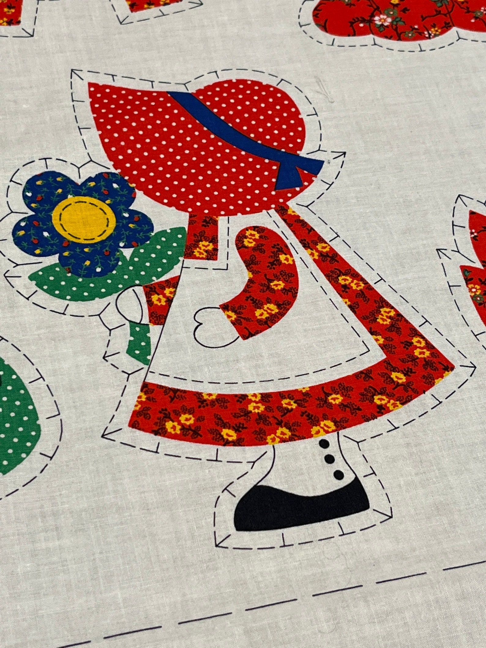 Applique Fabric Project. Farm House Fabric. Fabric Farm Panel. - Etsy