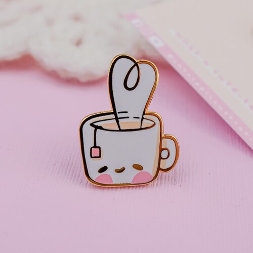 Cute Enamel Pin Kawaii Enamel Pins Bunny Enamel Pin Cute | Etsy