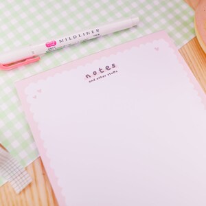 Kawaii Cookie-themed 50-page Notepad | Cute Handmade Stationery - Etsy