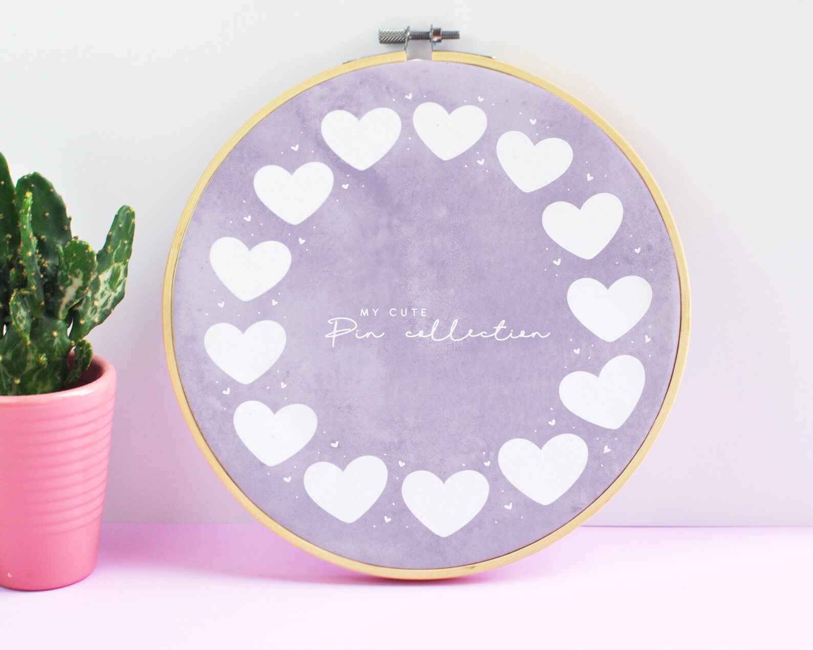 Pin Display Cute Unique Enamel Pin Board Enamel Pin Hoop - Etsy