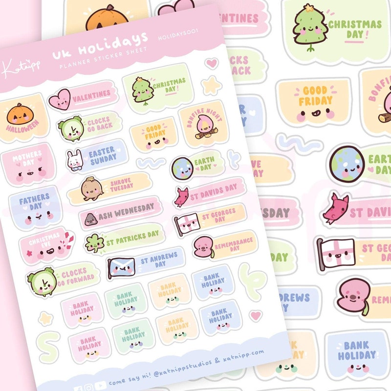 Kawaii Planner Stickers - Etsy