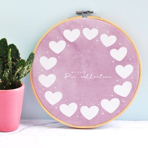Pin Display Cute Unique Enamel Pin Board Enamel Pin Hoop - Etsy