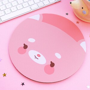 Kawaii Bear Mouse Pad Cute Bear Mouse Mat Kawaii - Etsy
