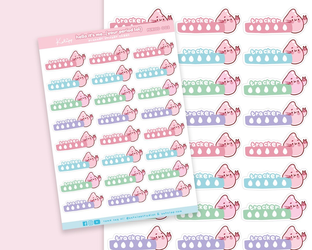 Period Tracker Cycle Planner Stickers Period Tracker Women Planner ...