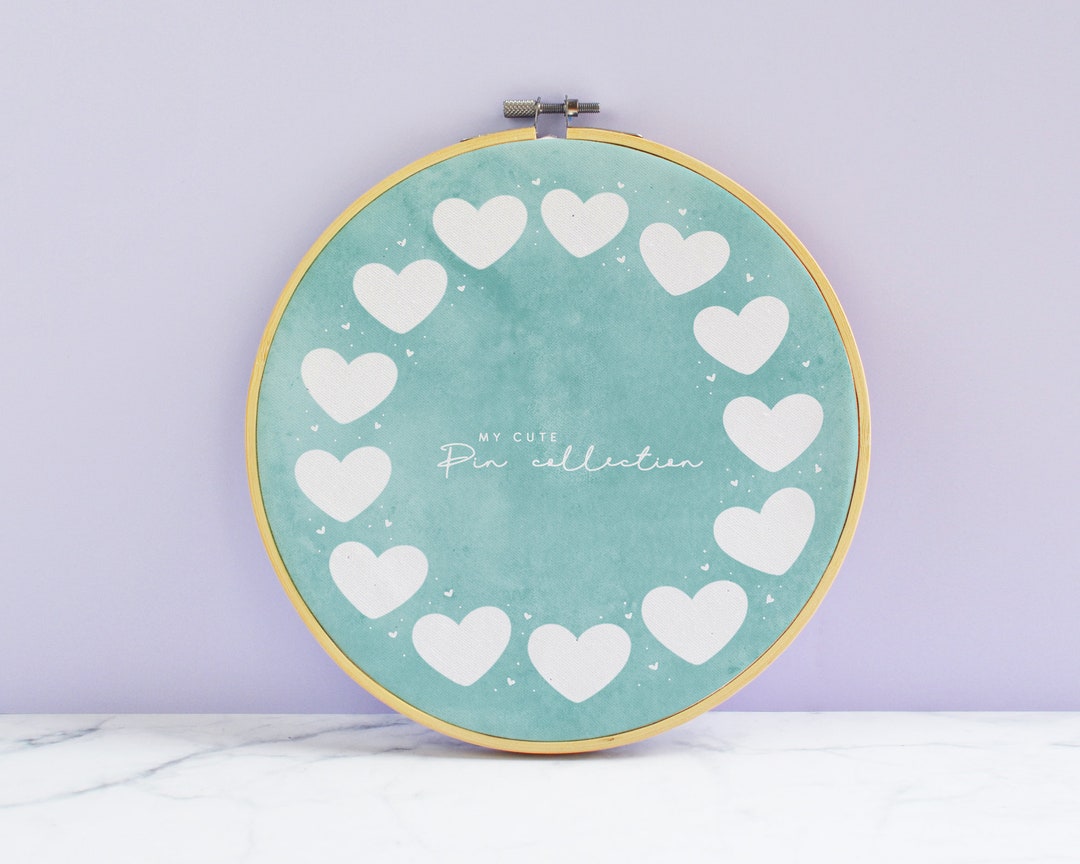 Pin Display Cute Unique Enamel Pin Board Enamel Pin Hoop - Etsy