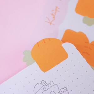 Cute Carrots Index Tabs Cute Index Card Divider Stickers - Etsy UK