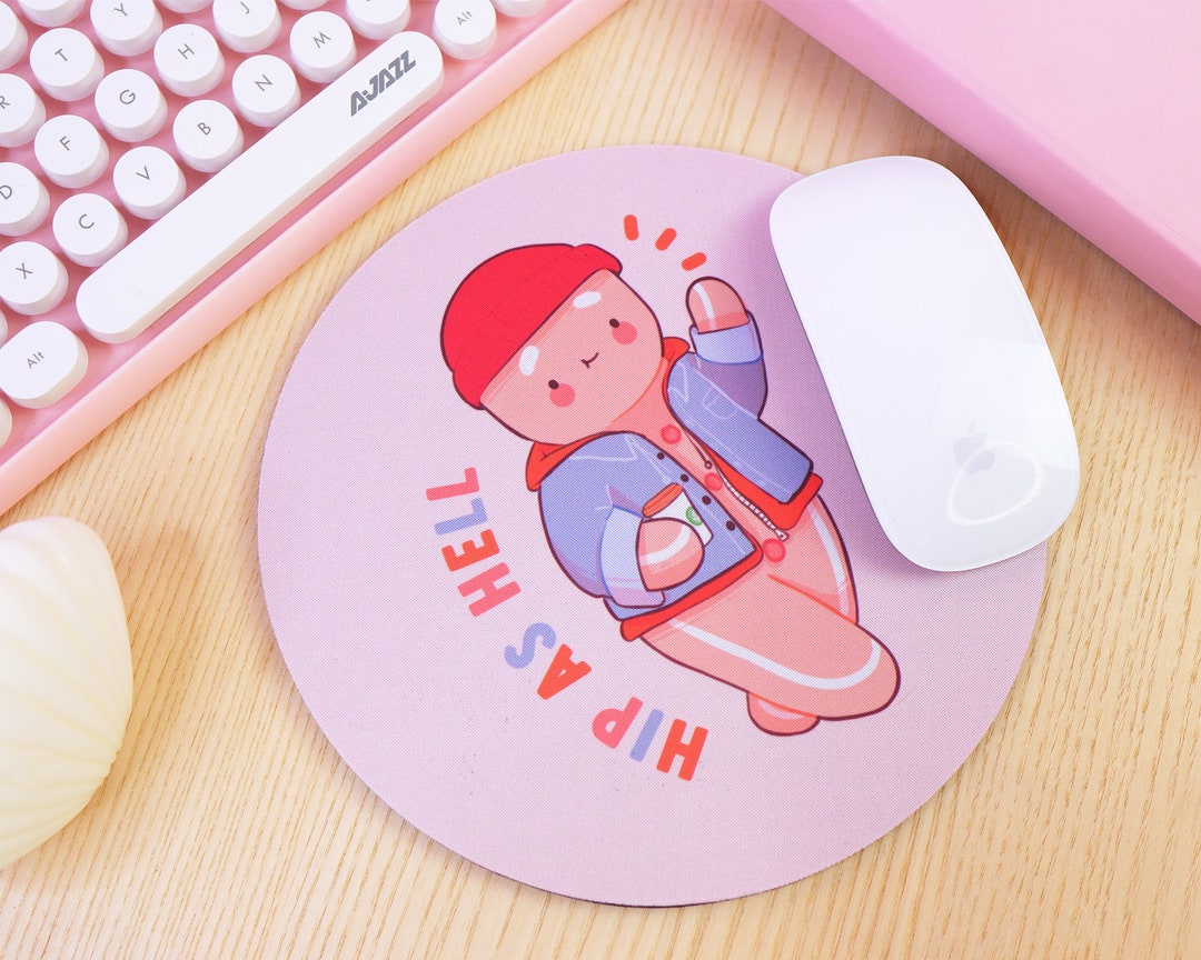 Kawaii Gingie Gaming Mouse Pad | Cute Coffee Mouse Mat | Illustrated ...