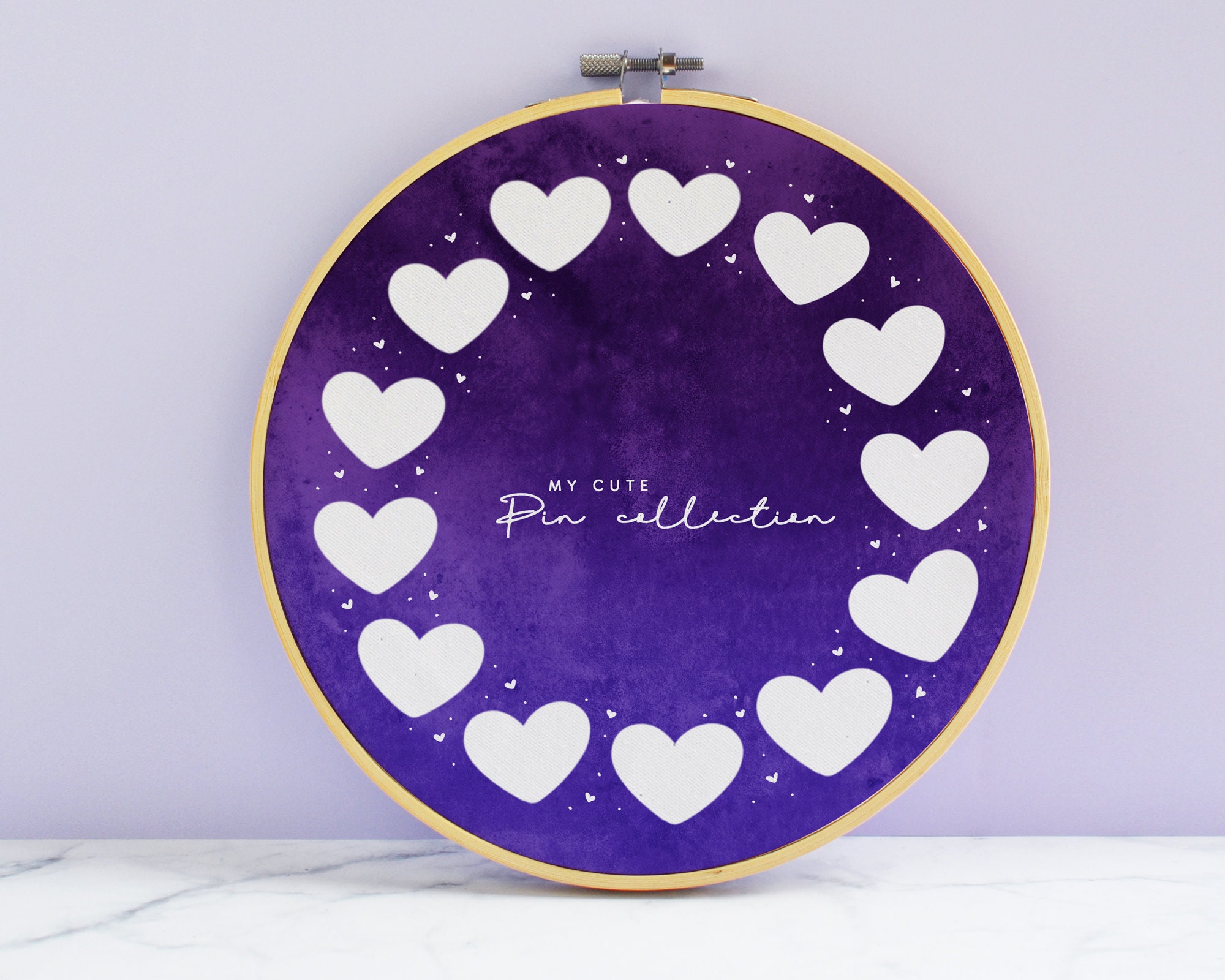 Pin Display Cute Unique Enamel Pin Board Enamel Pin Hoop - Etsy