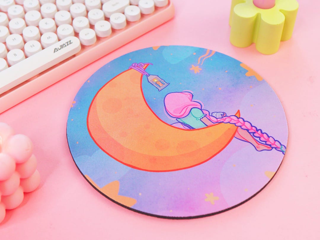 Magical Girl Kawaii Mouse Mat | Pastel Bookish Desk Pad | Cute Anime ...