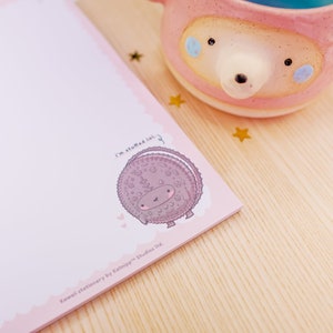 Kawaii Cookie-themed 50-page Notepad | Cute Handmade Stationery - Etsy