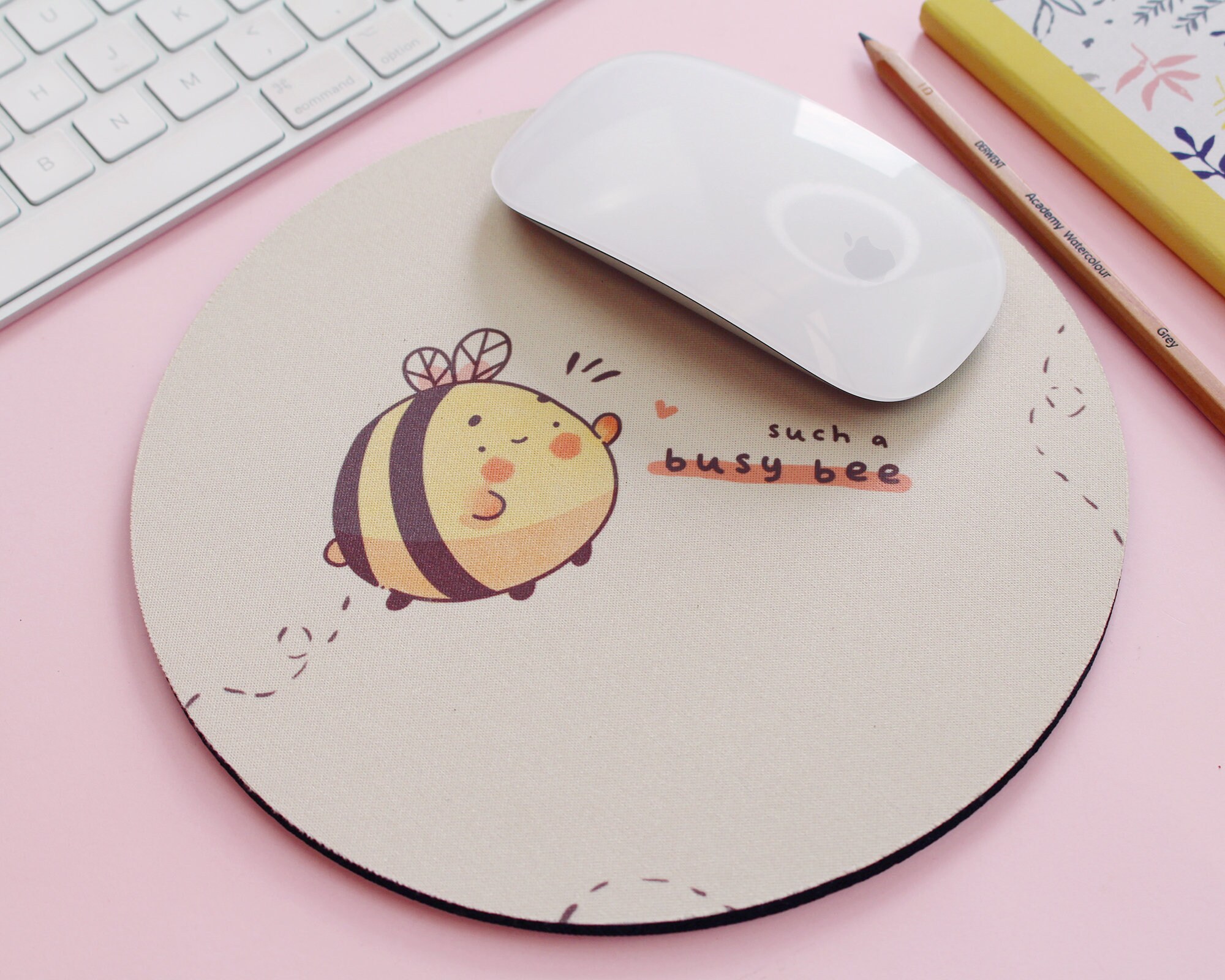 Such a Busy Bee Mousemat Cute Illustrated Mousepad Cute - Etsy UK