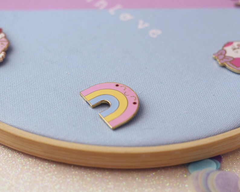 Pin Display Kawaii Enamel Pin Board Enamel Pin Hoop | Etsy UK