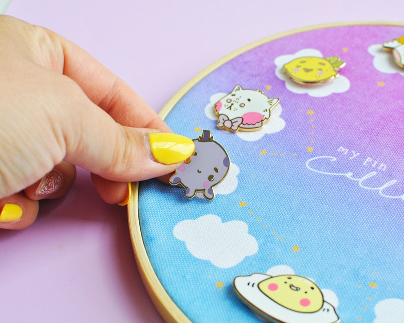 Pin Display Cute Enamel Pin Board Enamel Pin Hoop Enamel - Etsy UK