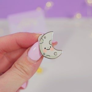 Kawaii Pocket Planets Enamel Pin Set | Luna and Sprinkle | Cute Pin ...