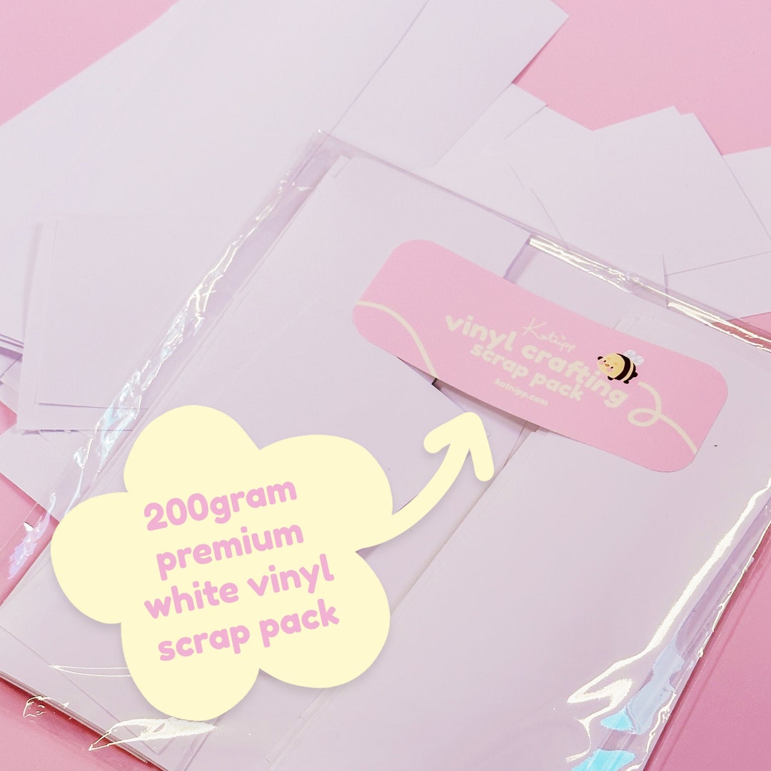 Assorted Shapes & Sizes Matte Water-resistant Vinyl Sticker Scrap Pack ...