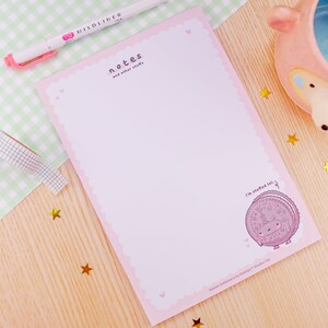 Kawaii Cookie-themed 50-page Notepad Cute Handmade Stationery - Etsy
