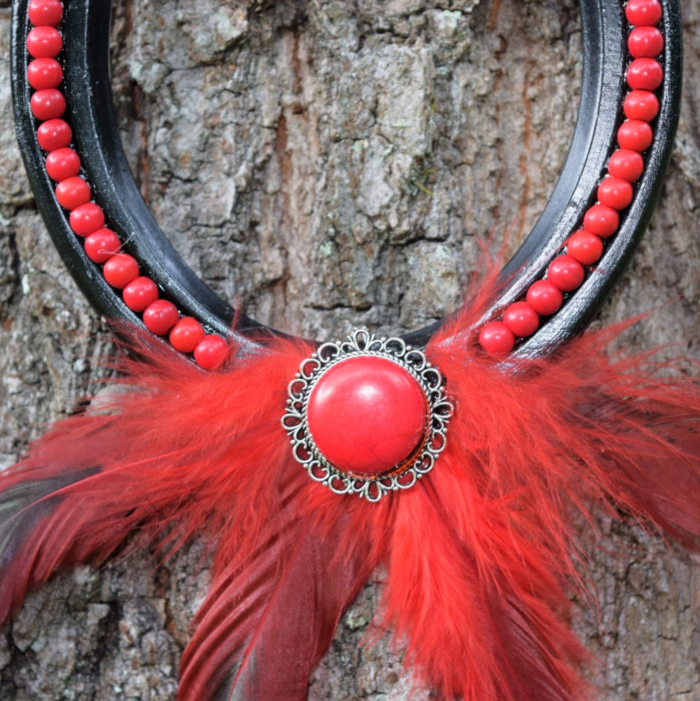 Native American Country Chic Red Turquoise Stone Lucky - Etsy
