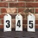 Rustic Number Tags - Etsy