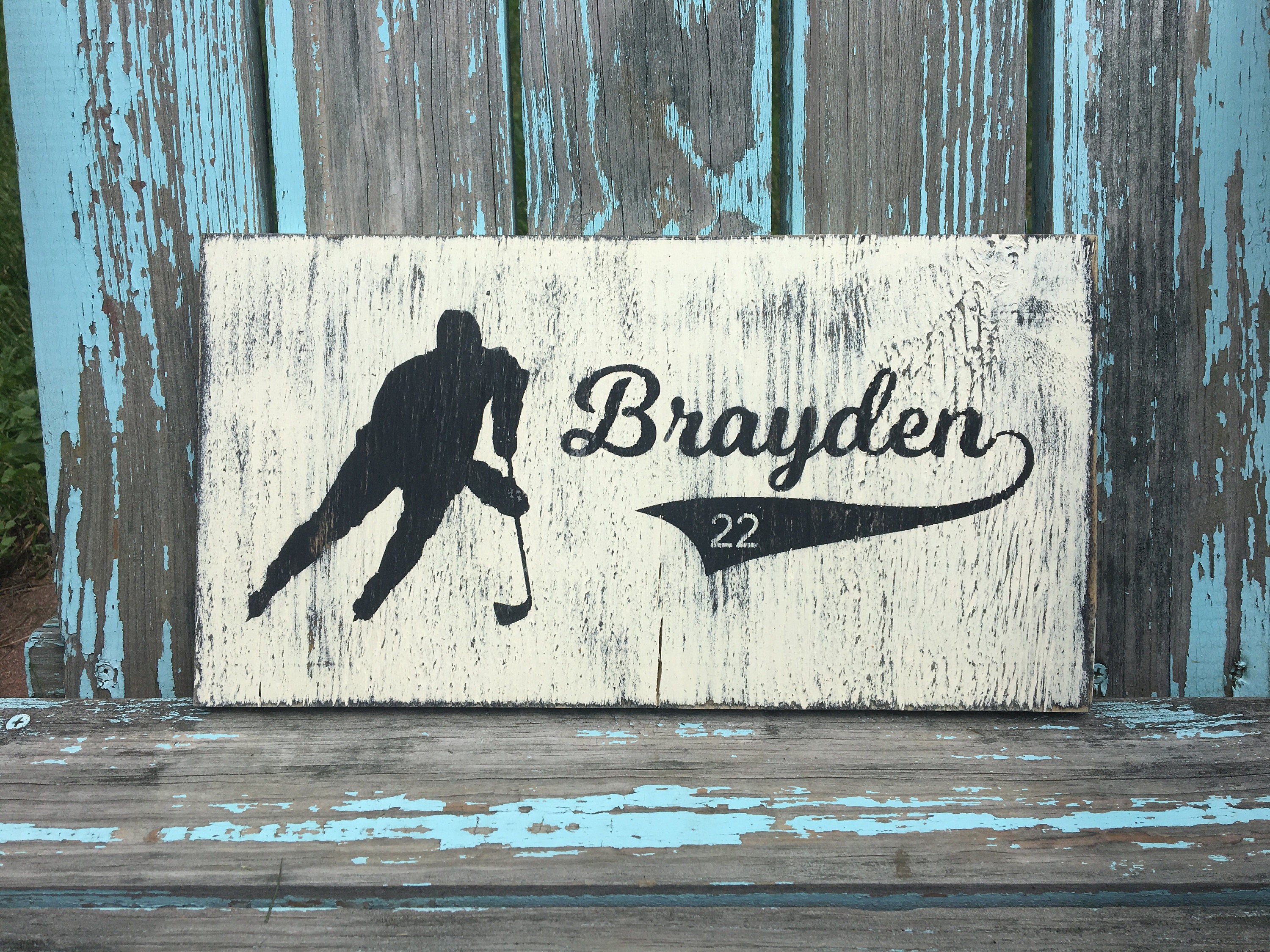 Personalized Sports Sign. Hockey Sign. Soccer Sign. Lacrosse - Etsy