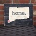 Connecticut Painted Wood Sign. Home. Wall Art. State Sign. - Etsy