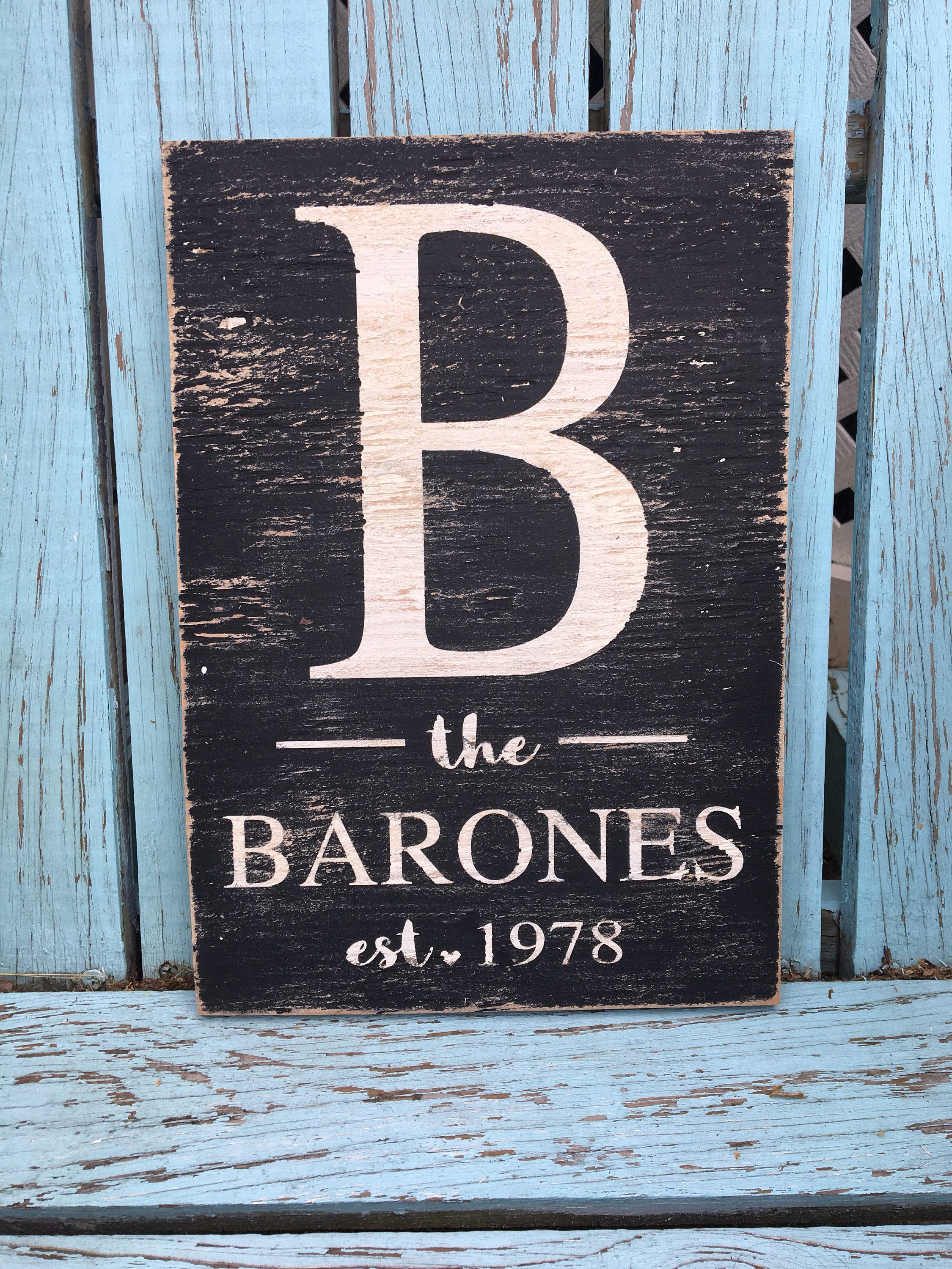 Personalized Family Sign Painted Wood Sign Rustic Wedding - Etsy