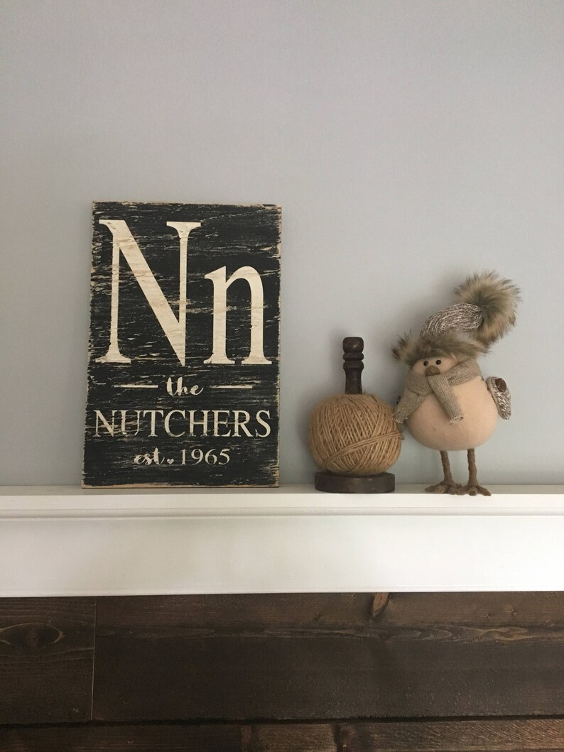 Personalized Family Sign Family Established Last Name - Etsy