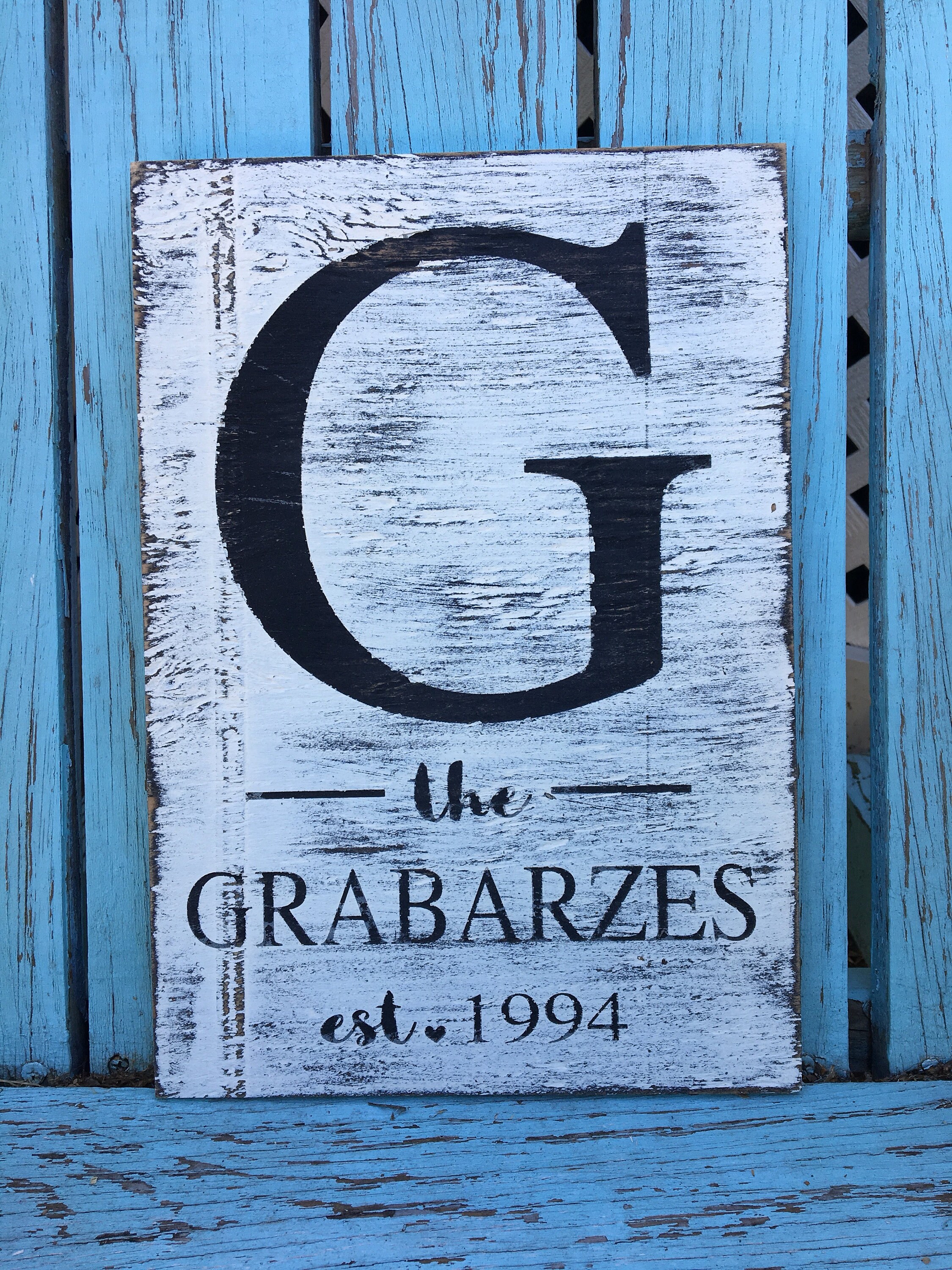 Personalized Family Sign Family Established Last Name - Etsy