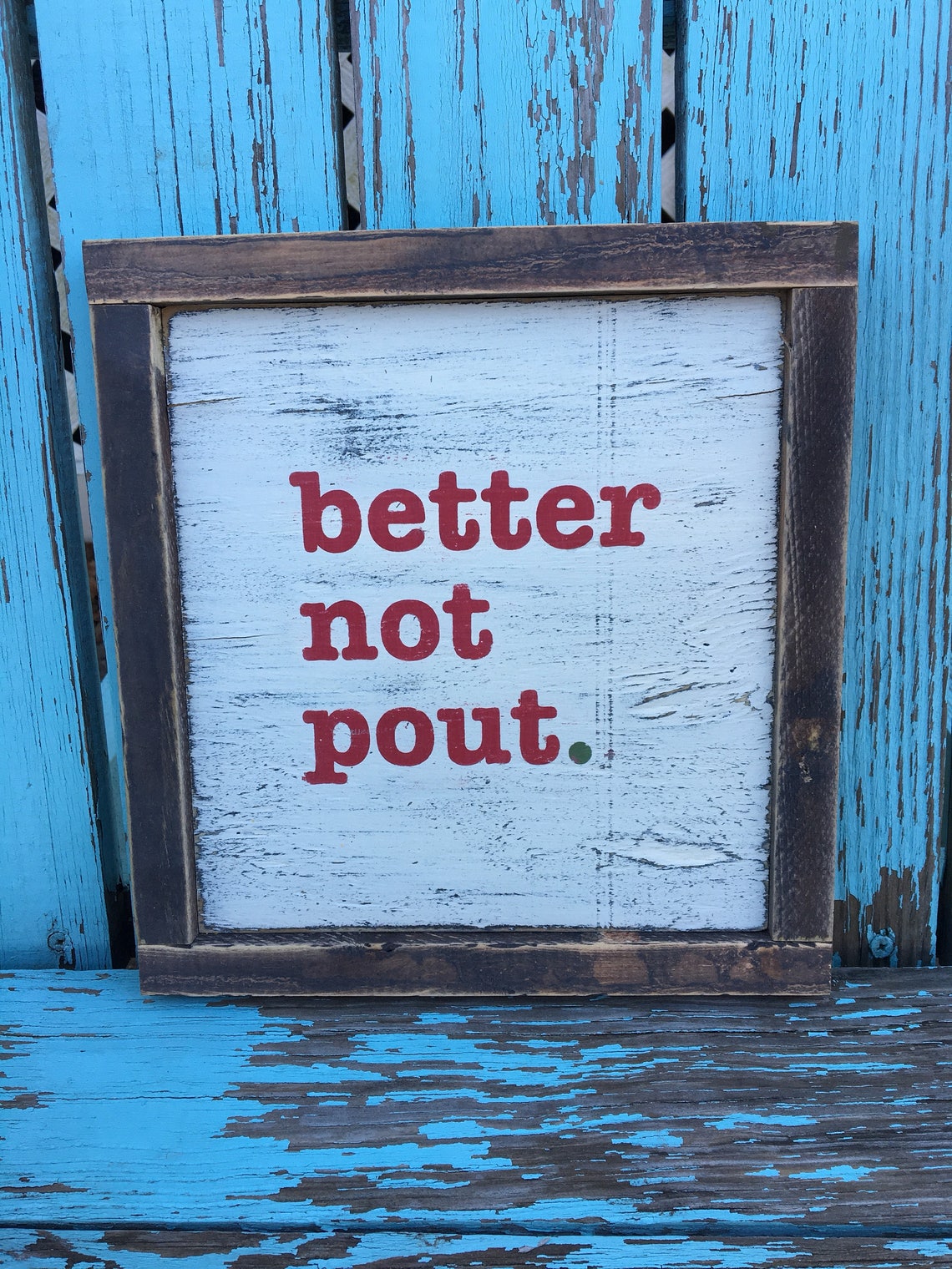 Better Not Pout Painted Wood Sign. Christmas Decor. Christmas - Etsy