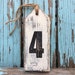 Rustic Number Tags - Etsy