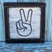 Peace Sign Painted Wood Sign, Peace Sign, Rustic Peace Sign, Peace - Etsy