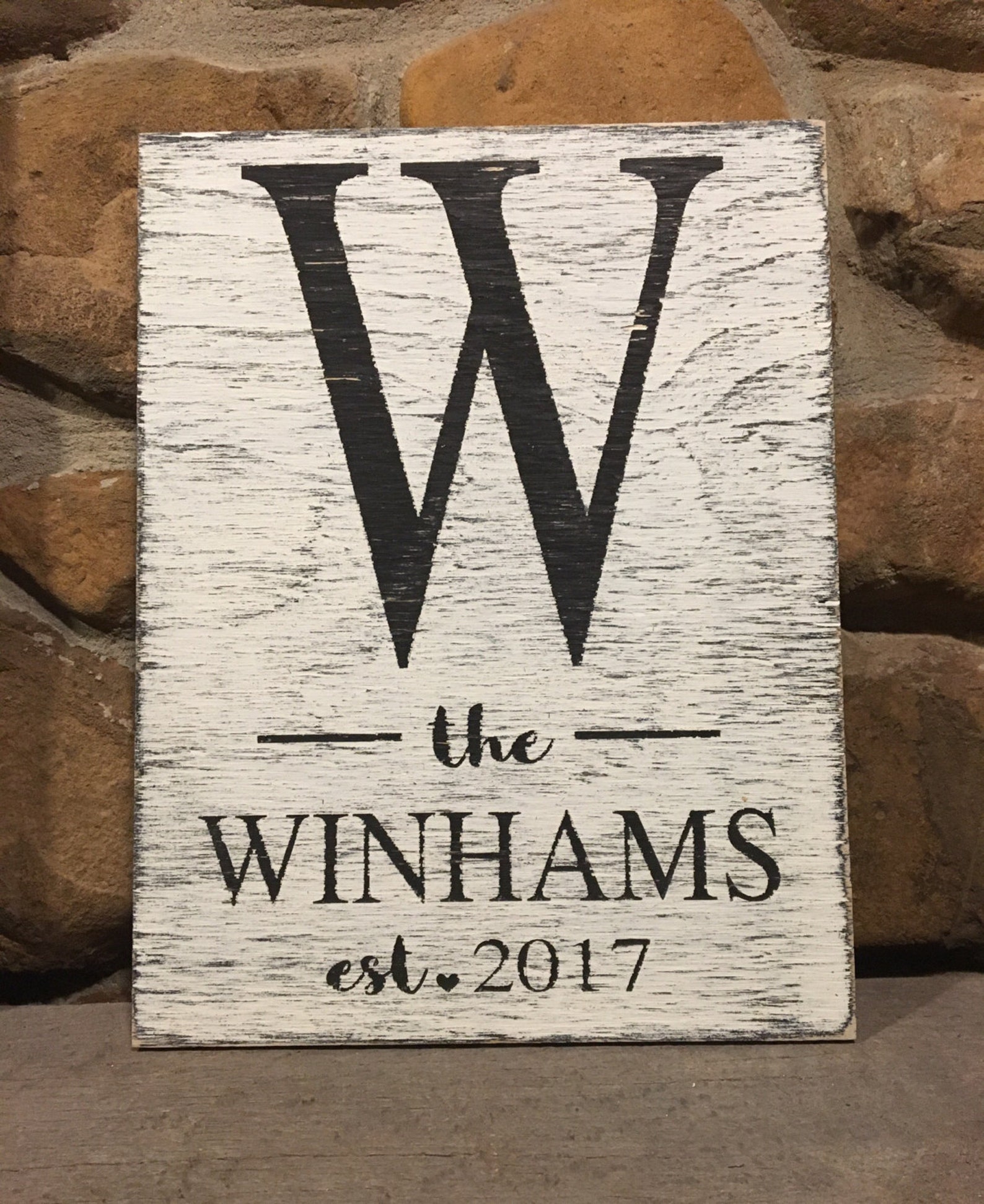 Personalized Family Sign Painted Wood Sign Rustic Wedding - Etsy