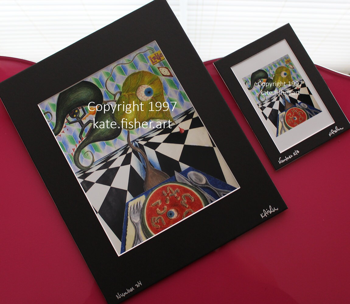 Limited Edition Fine Art Drawing Prints - "lunch" - Etsy