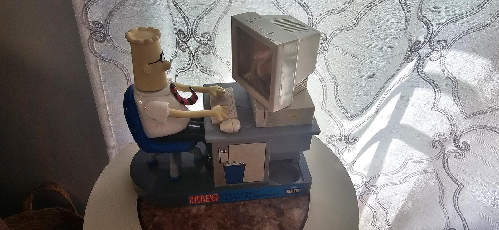 Vintage Dilbert M&m's Electric Candy Dispenser From 1998. - Etsy