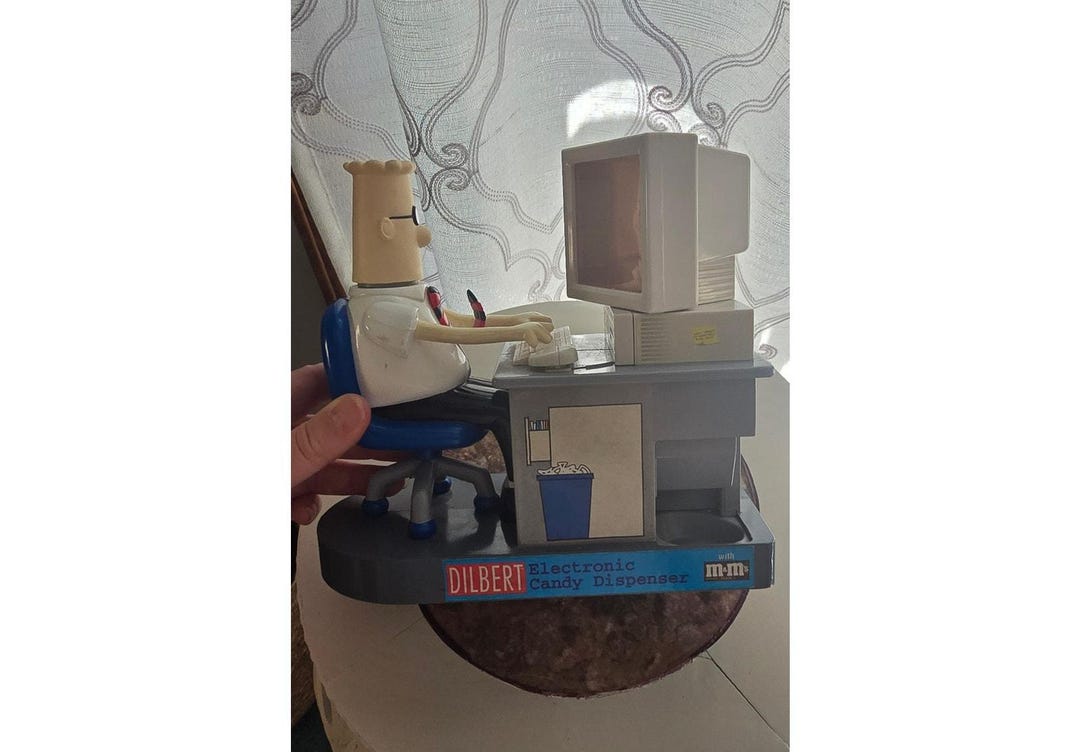 Vintage Dilbert M&m's Electric Candy Dispenser From 1998. - Etsy