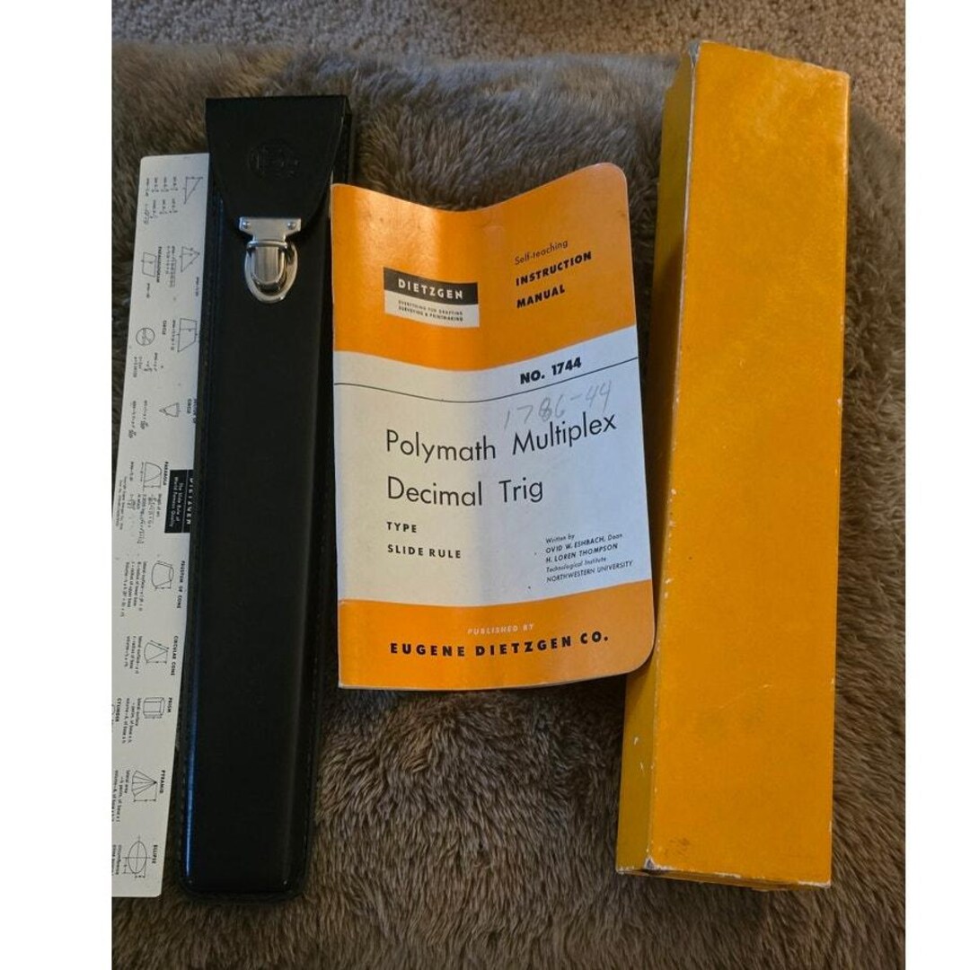 Vintage Dietzgen Polymath Slide Rule 1744 With Box & Manual - Etsy