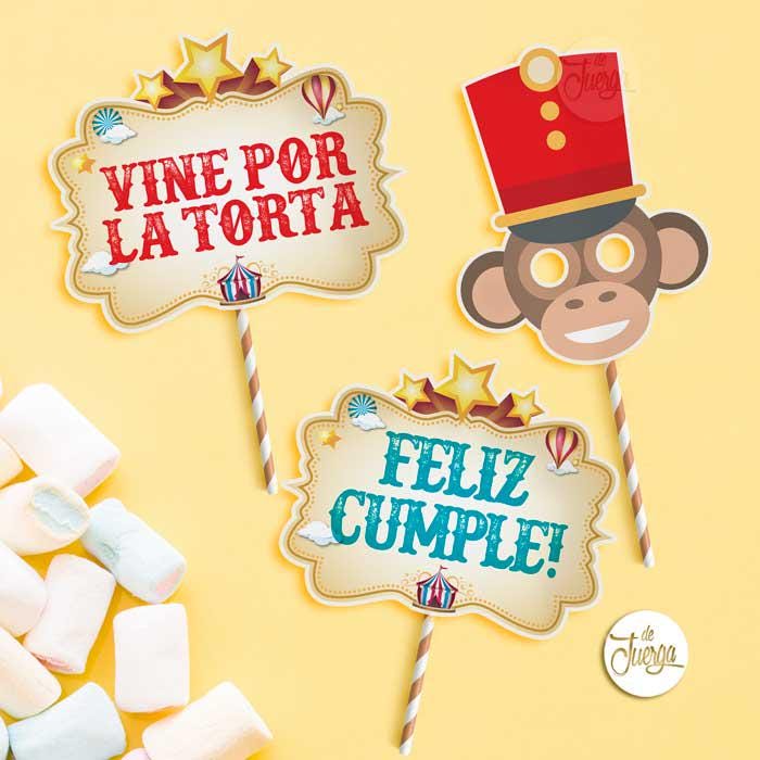 Printable Photo Booth Circus Props INSTANT DOWNLOAD Circus - Etsy