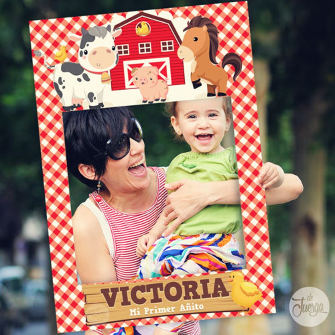 Farm Animals Photo Booth Frame. Photo Booth Party Prop - Etsy