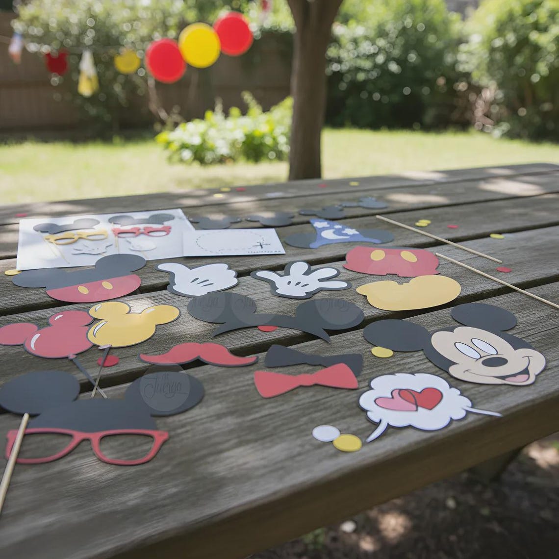 Mickey Mouse Printable Photo Booth Props – Kids Birthday Party ...