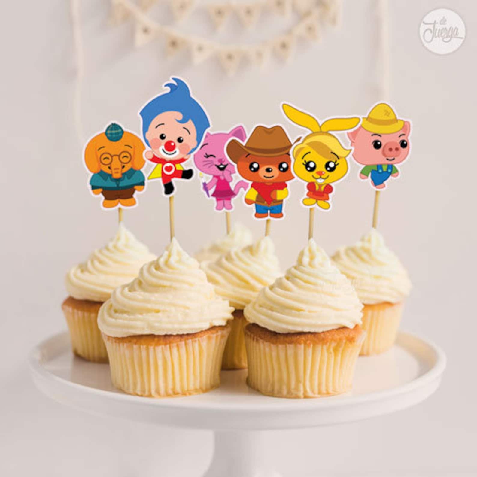 Plim Plim Cake Topper In 2021 Cake Toppers Topper Birthday Supplies ...