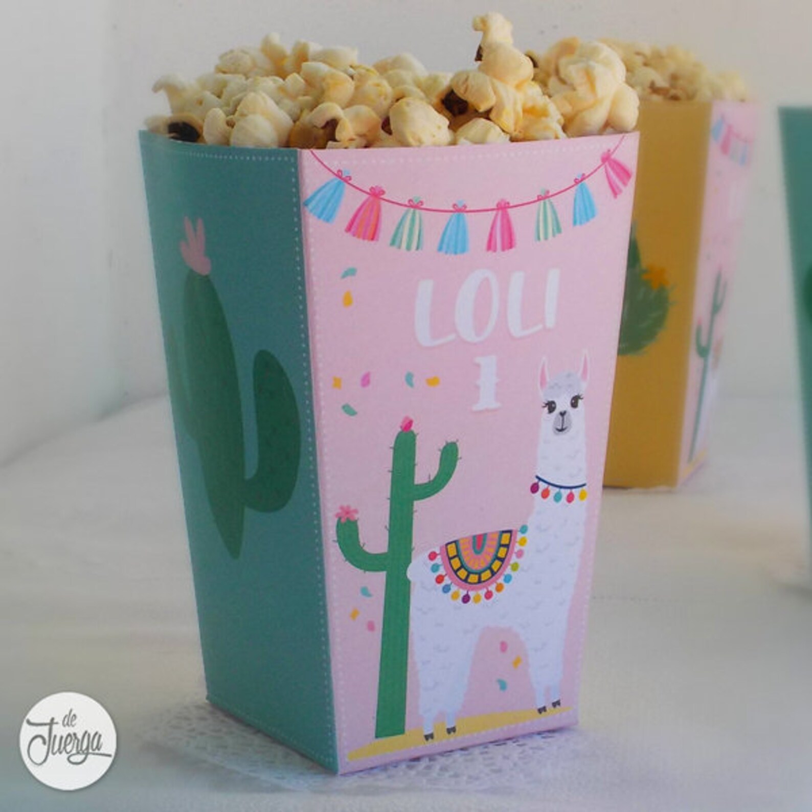 Kit Imprimible Llamas y cactus. Bautizo. Cumpleaños. Super - Etsy España