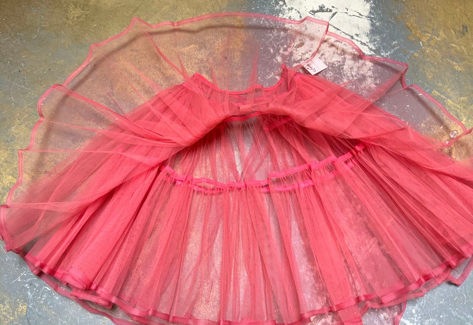 REDUCED 1950s Vintage Hot Pink Layered Crinoline RARE - Etsy