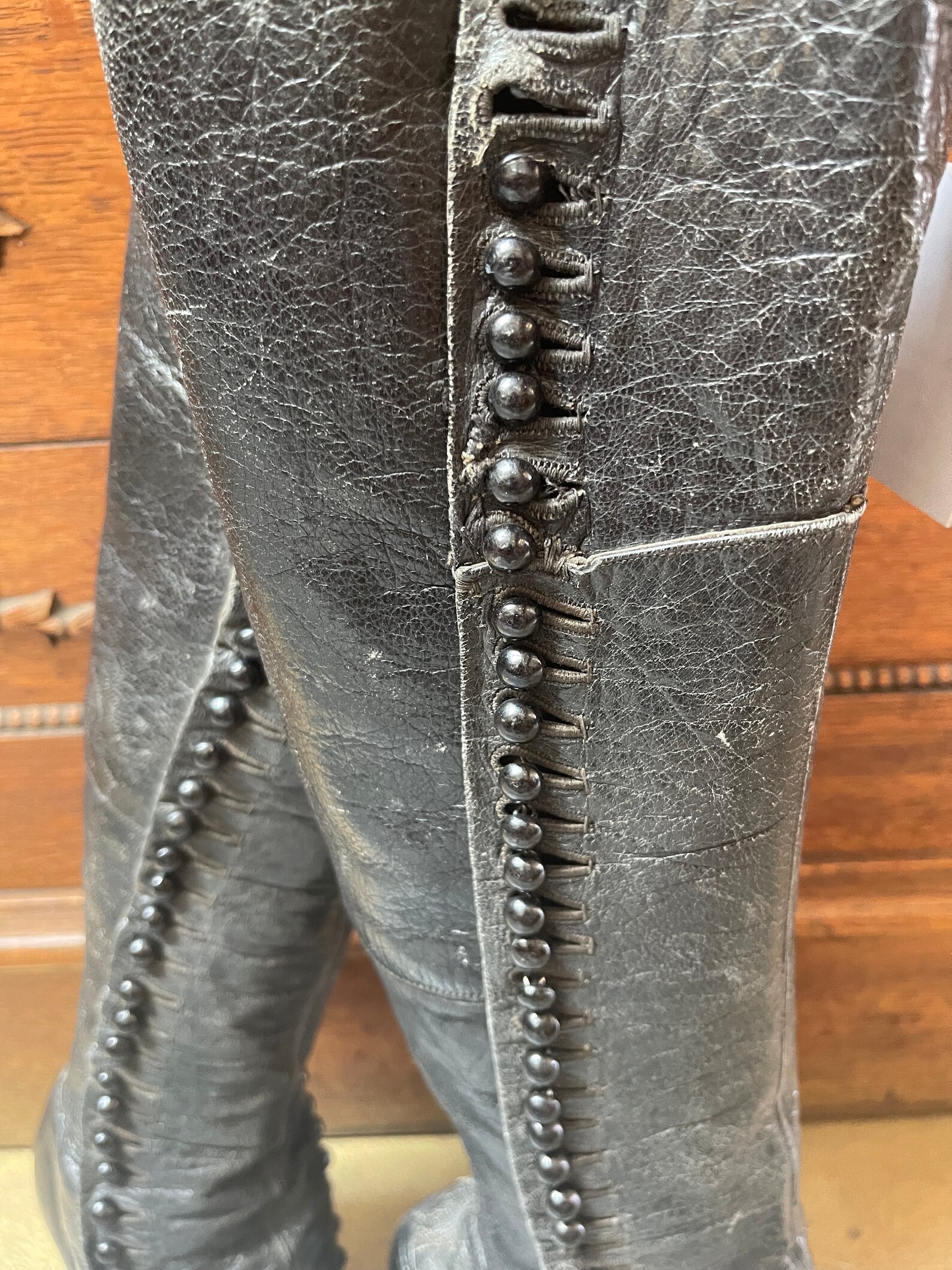 Victorian Knee-high Button up RARE Antique Boots 7.5 Wearable Witch ...