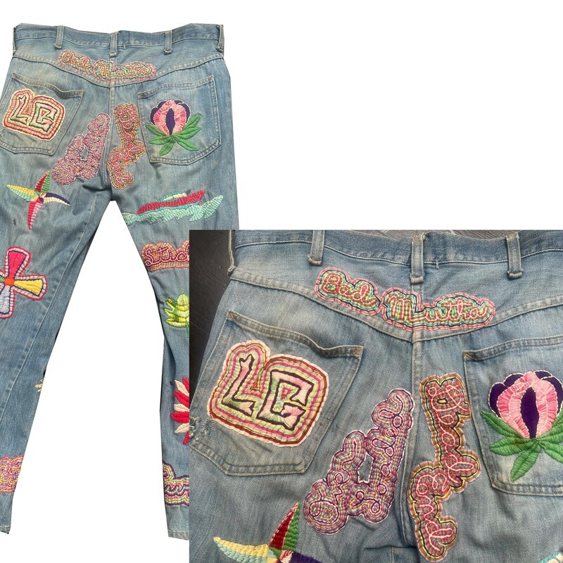 Embroidered Men Jeans - Etsy