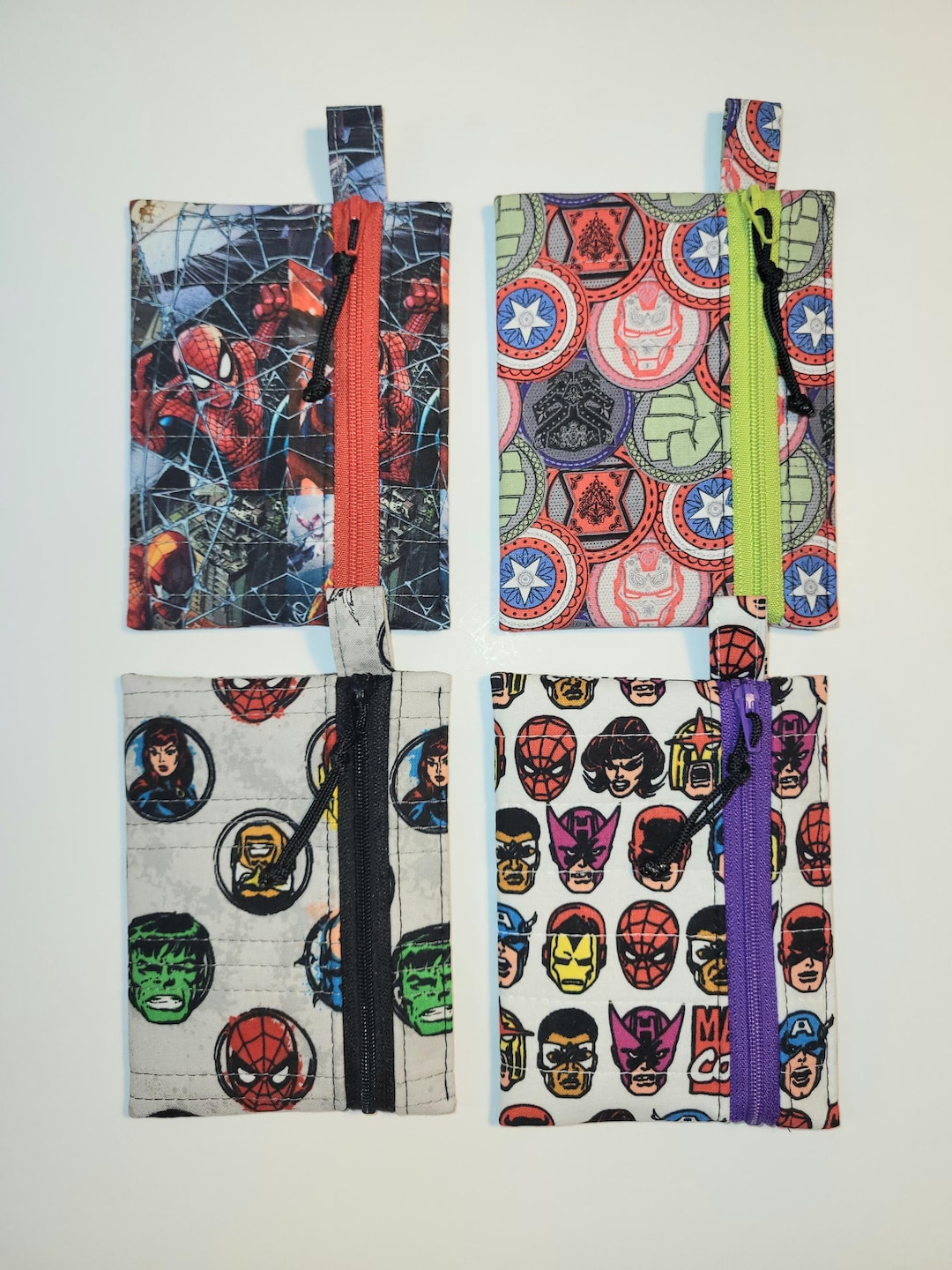 Marvel Zip Coin Card Pouch With Keychain Clip, Assorted Marvel ...