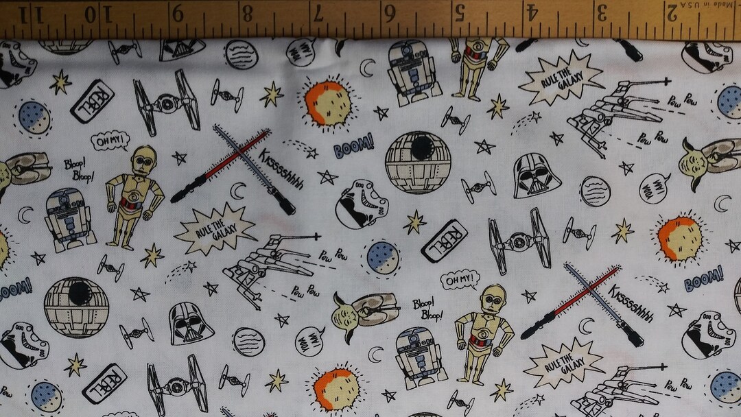 Personalized Star Wars Mini Characters Cotton & Minky Baby Blanket ...