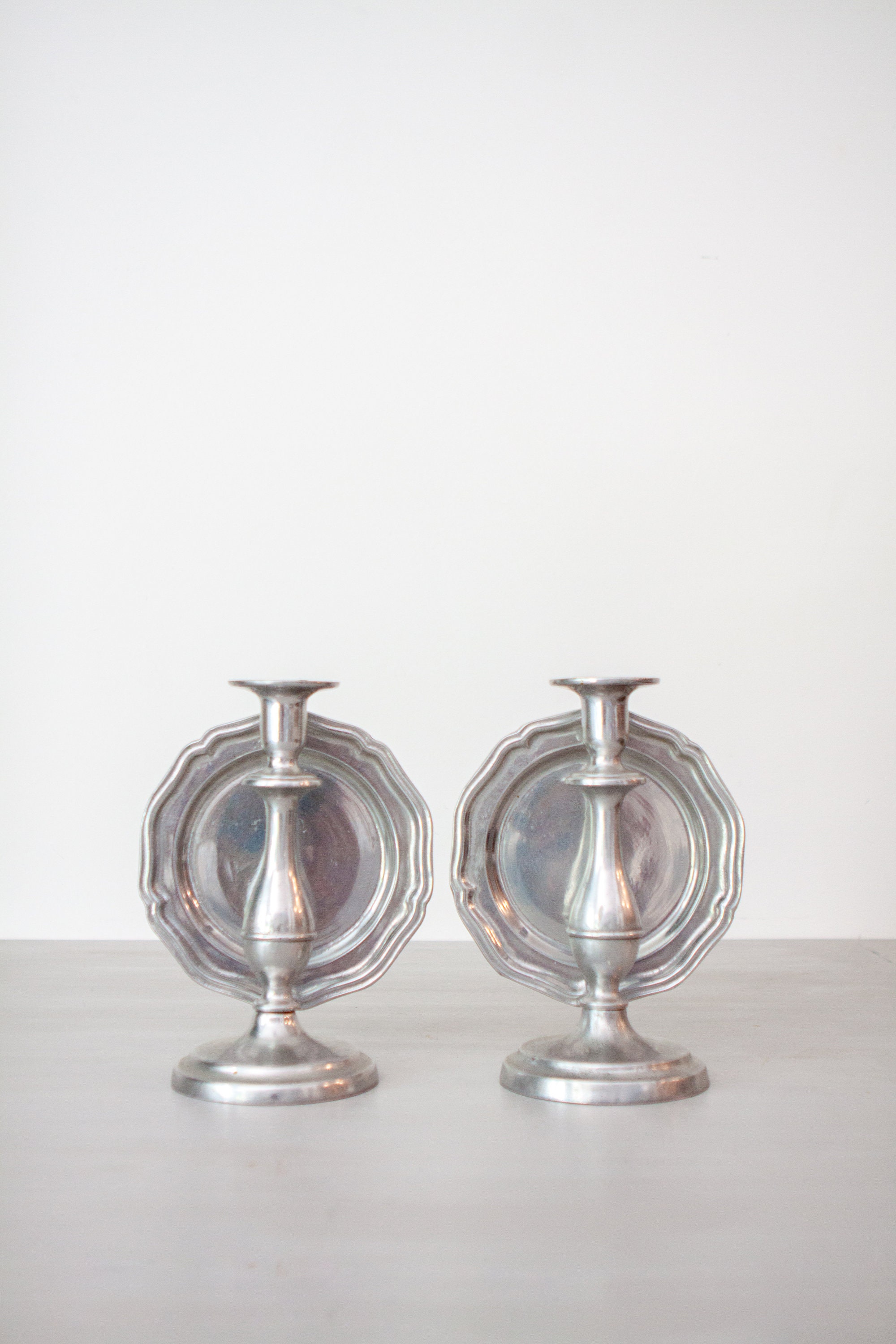 Pair of Silver RWP Wilton Colombia Candleholders Candlesticks With ...