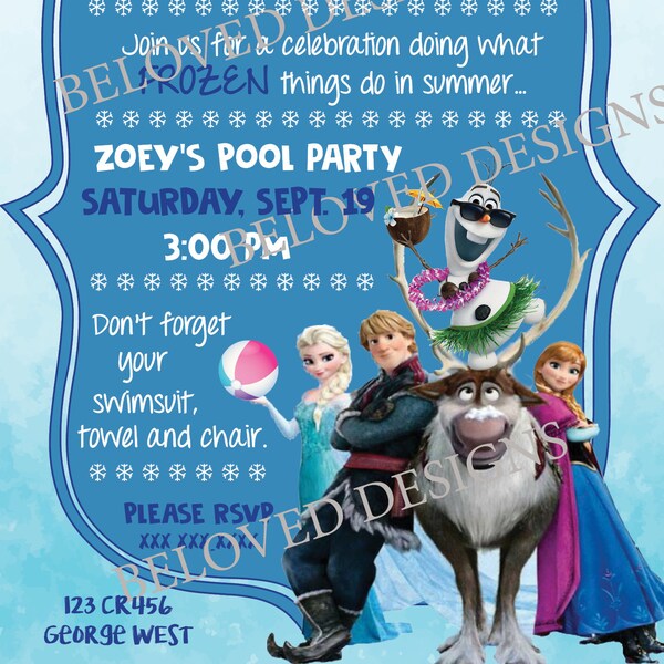 Frozen Summer - Etsy