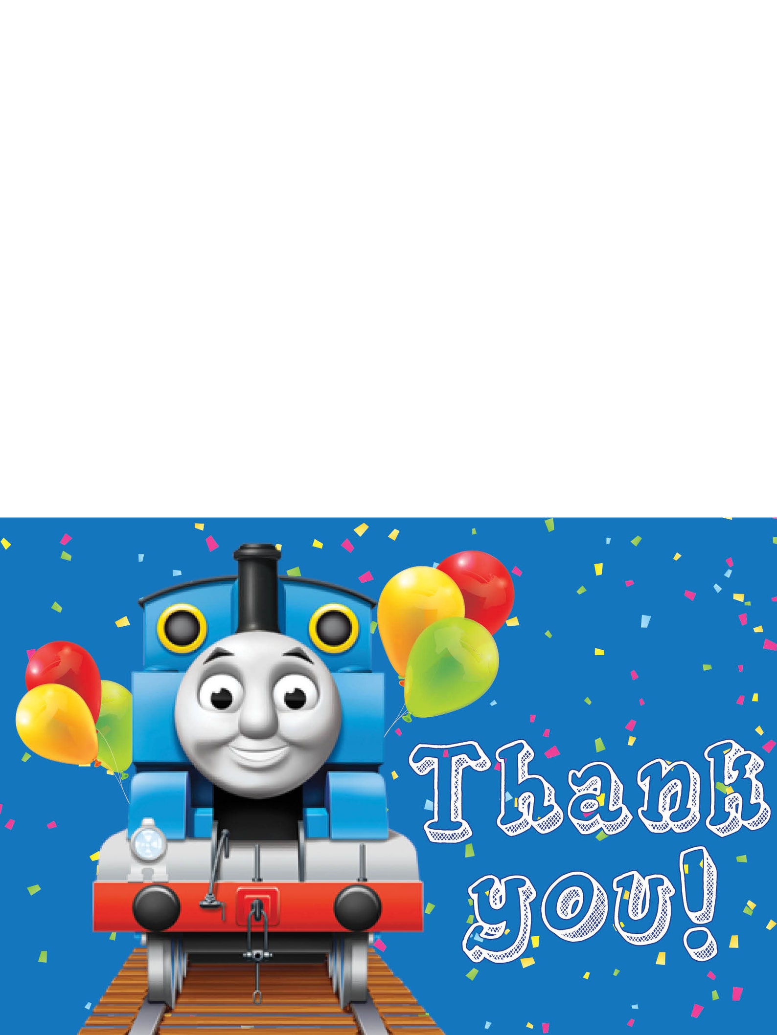 4x6 Thomas the Train Thank You Card - Etsy