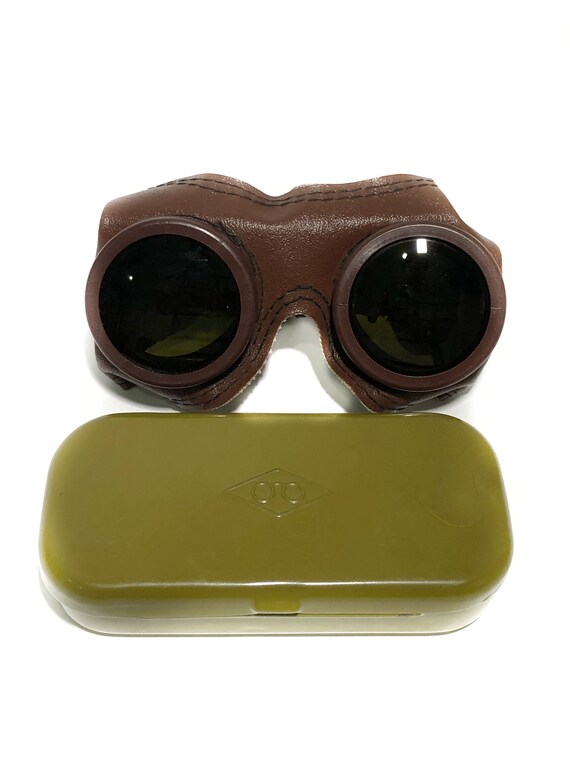 1940s Pilot Leather Goggle burning man goggle - Gem