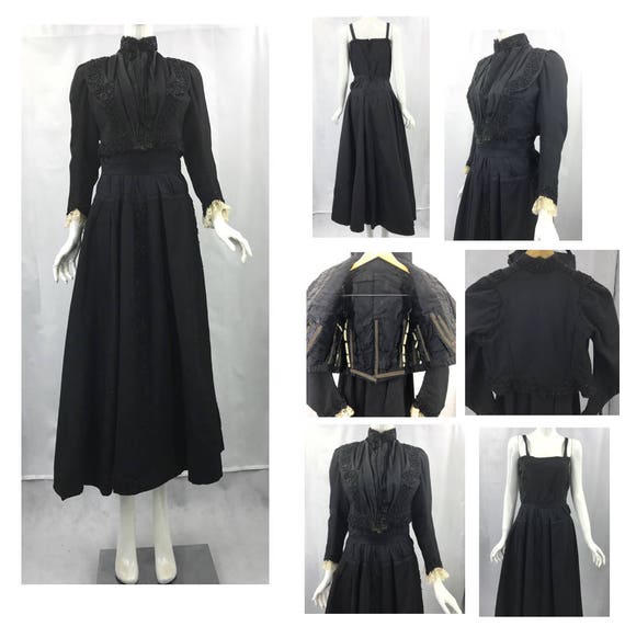 1880 Victorian Bodice and Split Skirt, 100% Hand Stit… - Gem